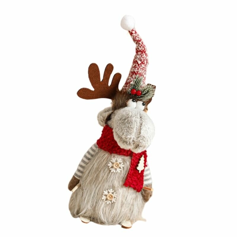 Украшение окна рождественским лосем-Сани лося