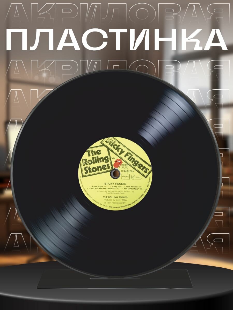 Пластинка интерьерная акриловая The Rolling Stones