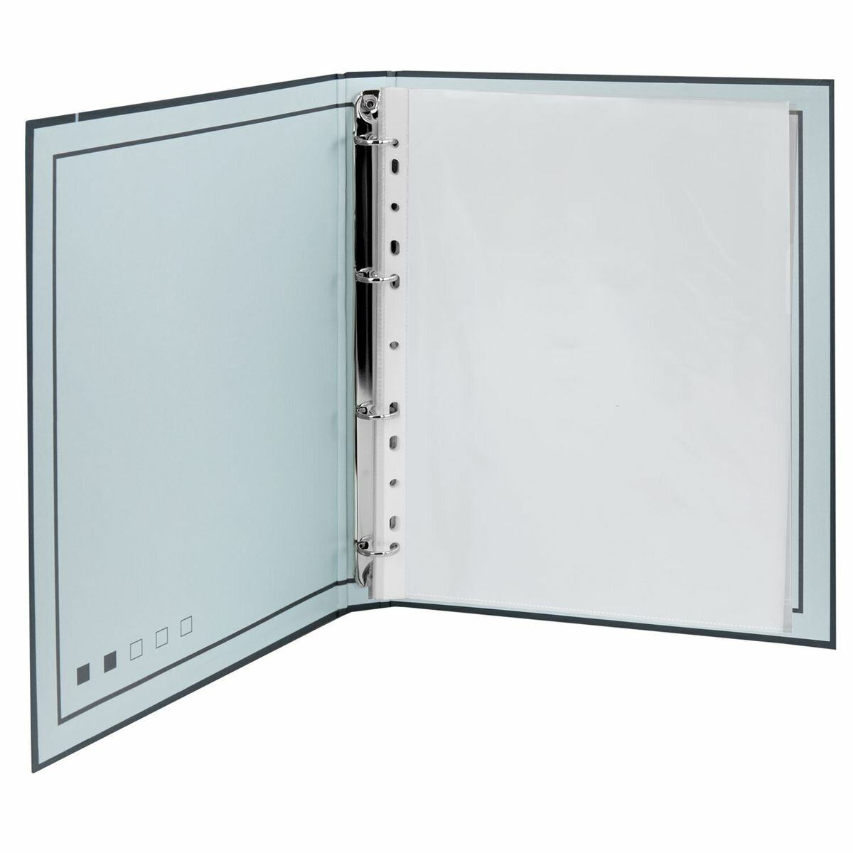 Папка-портфолио универсальная Brauberg "Minimalism", 20 файлов, 4 кольца, матовая 7Бц (117553)
