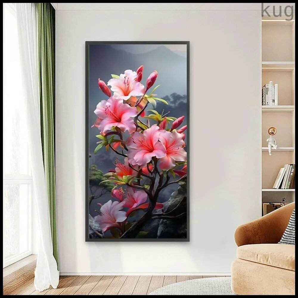 Самый популярный в 2025 годуНабор для цифровой живописи маслом, ландыши, креативные украшения для дома, 40х80см