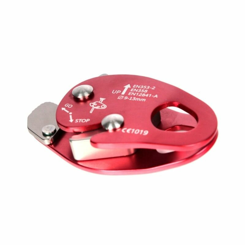 Мобильное веревочное самоблокирующееся устройство, устройство для захвата веревки скалолазания на открытом воздухе, стопор большой высоте-Красный 1 (с регулировочной деталью