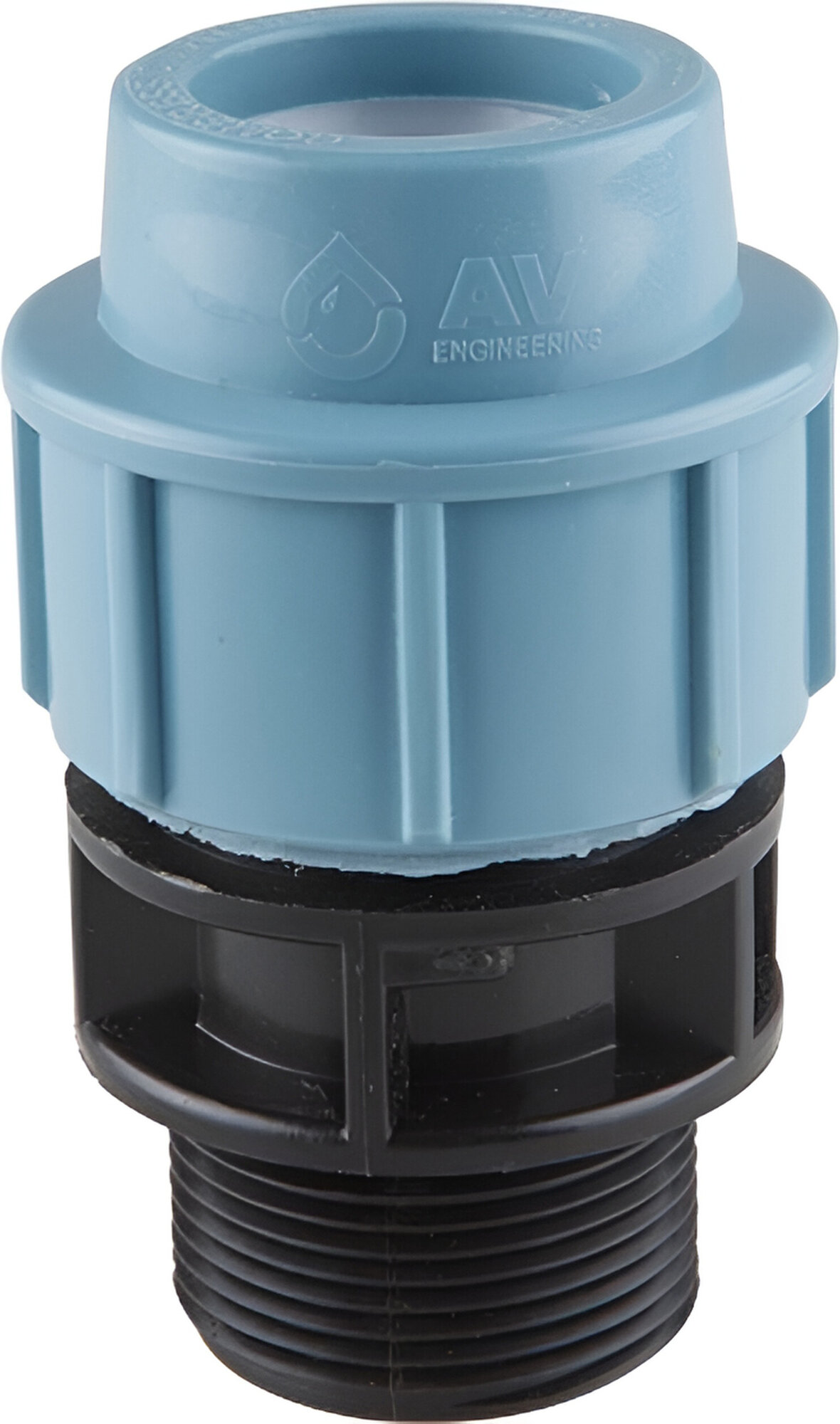 Муфта ПНД компрессионная 20x1/2" с наружной резьбой AV ENGINEERING (AVE1062012)