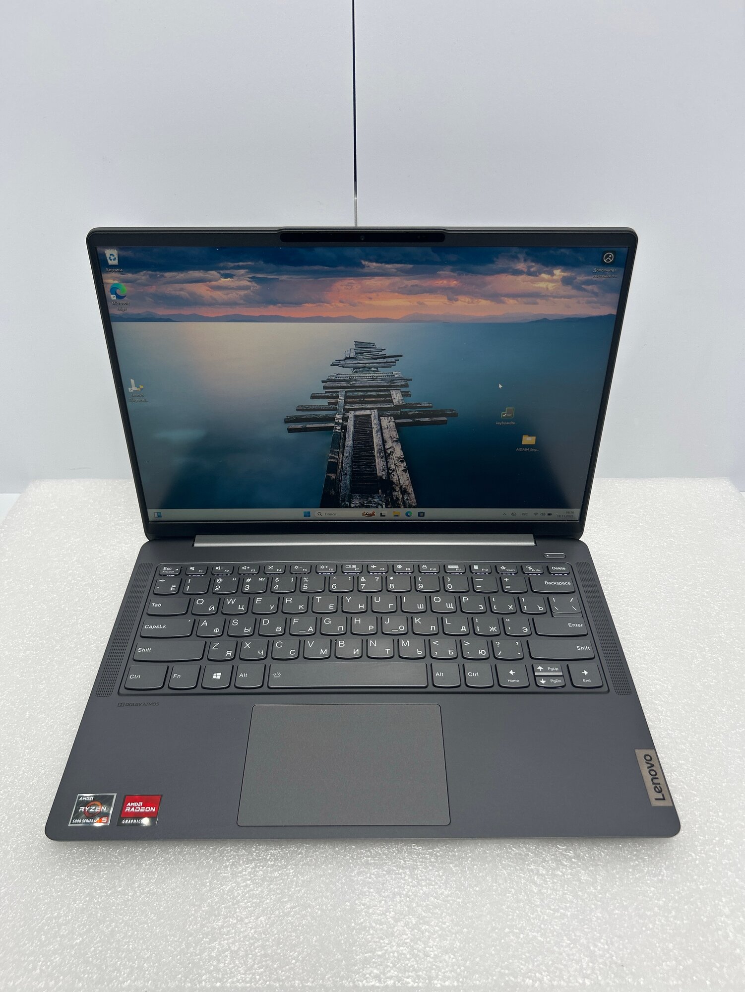 Ноутбук Lenovo IdeaPad 5 Pro 14ACN6 14"/AMD Ryzen 5 5600U/RAM 8GB/SSD 512GB/AMD Radeon Graphics/2240*1400/IPS/Windows 11/Подсветка кл-ры: LED/Серый. Состояние: B1
