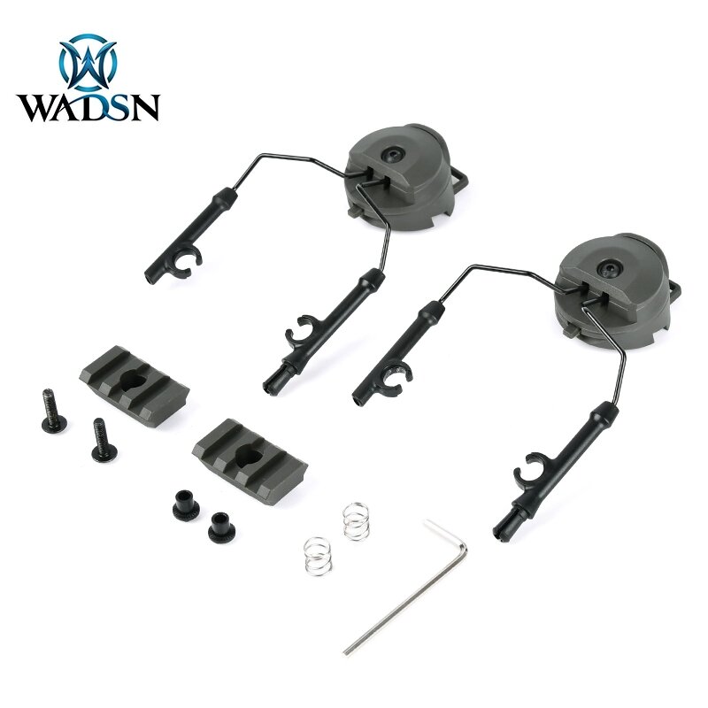 Тактическая гарнитура WADSN новой версии C2/C3/C4, крепление для шлема FAST, поворотный кронштейн, внешние аксессуары