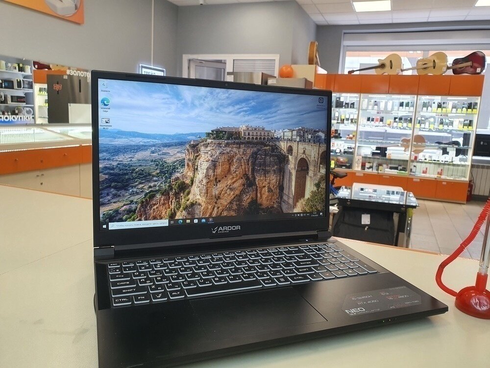 Игровой ноутбук ARDOR GAMING NEO, 15.6" IPS FHD (1920x1080) 144Hz, Core i5-12450H, DDR5 16Gb, SSD 512Gb, RTX 4050, б/у уценка
