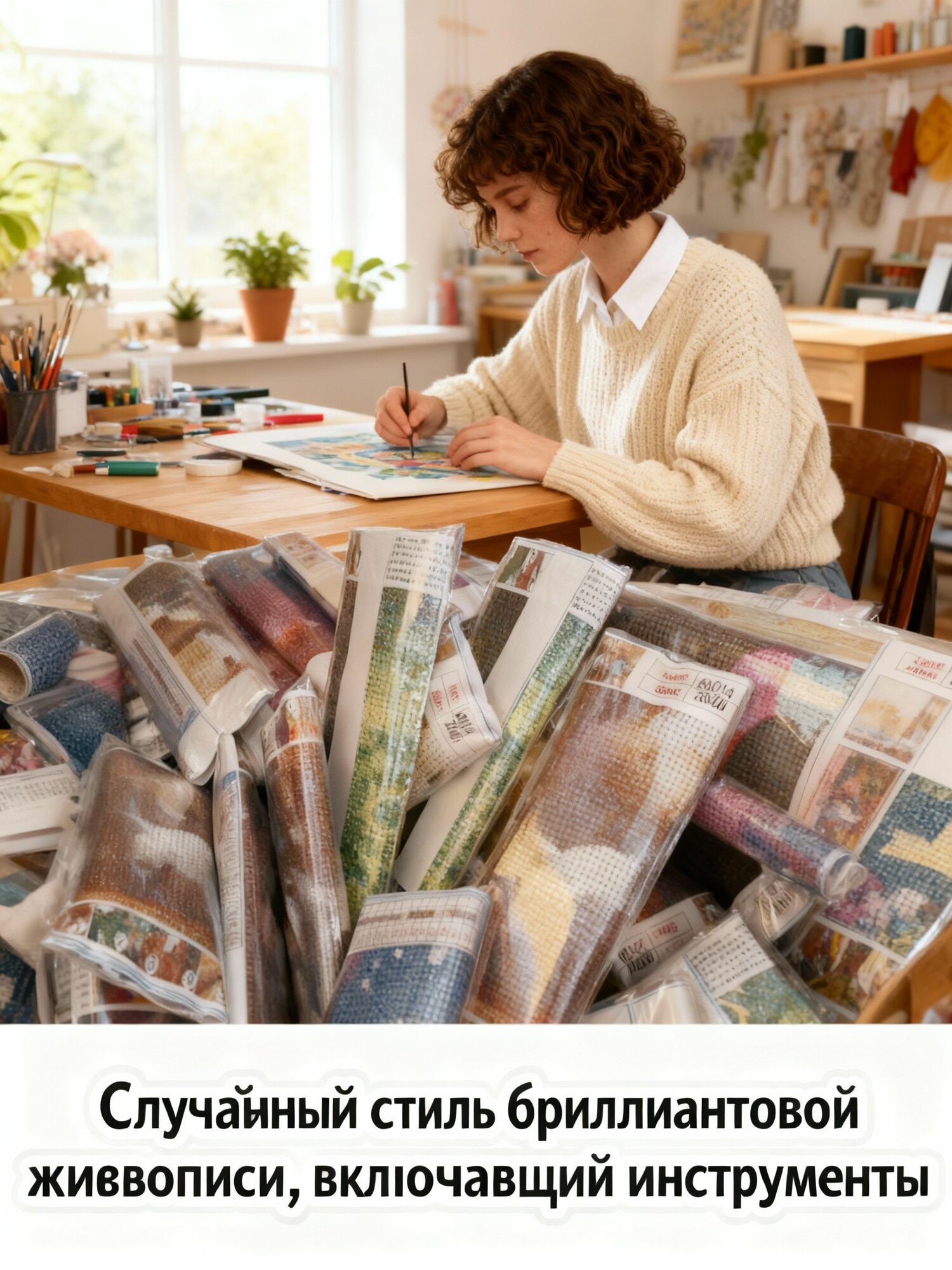 Набор для алмазной вышивки Случайный рисунок 3079 см, полный комплект страз и инструментов, распродажа остатков, низкая цена