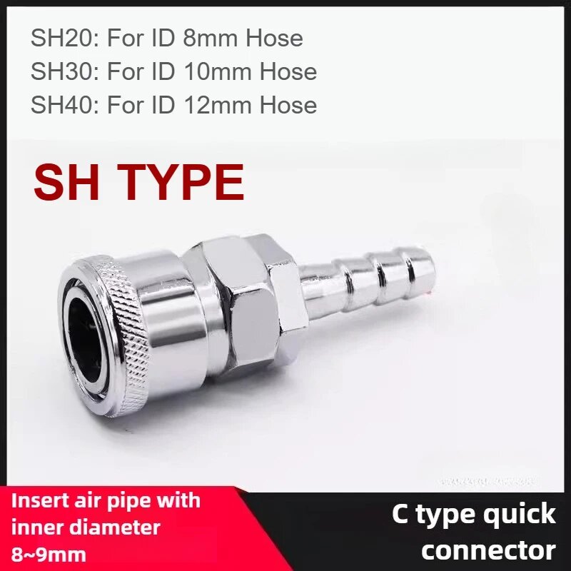 Быстроразъемный пневматический фитинг SH20, SH Type