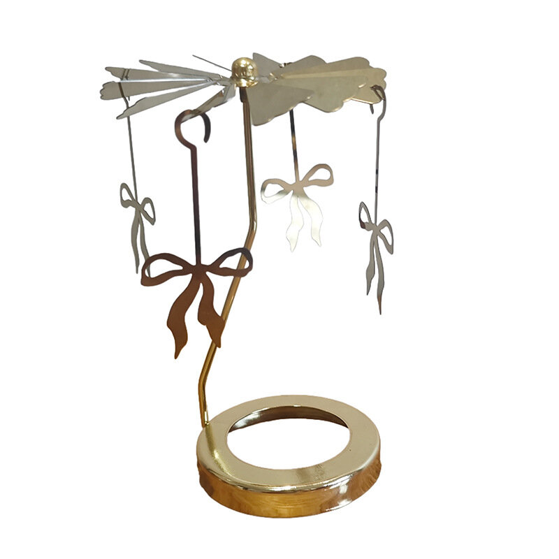 Романтическая ароматическая стеклянная чашка-карусель с оригинальной крышкой, вращающийся подсвечник в виде фонаря.