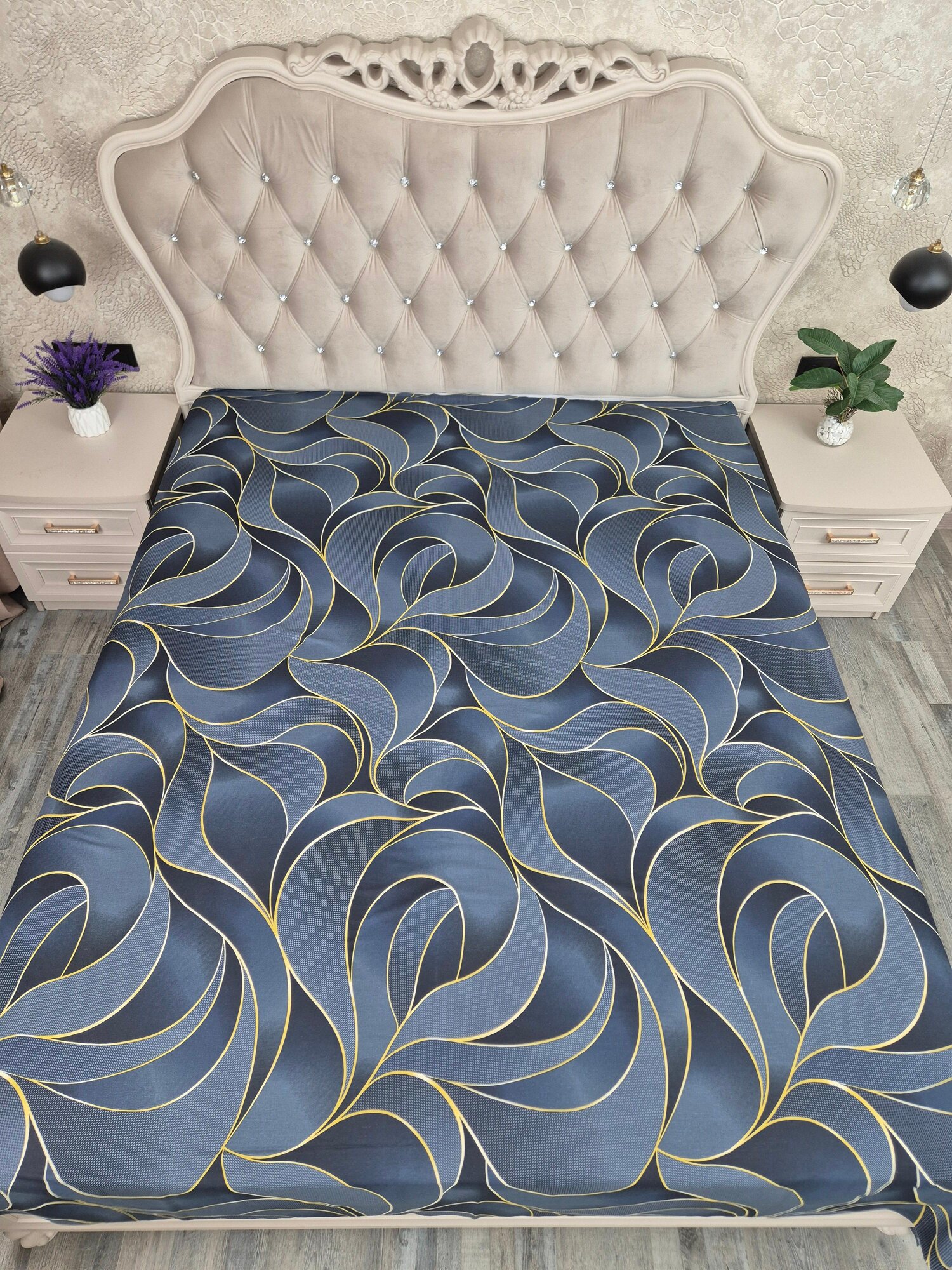 Простыня Бязь класическая Евро 220\240см Хлопок 100% производство Иваново плотность 120 гр/м2