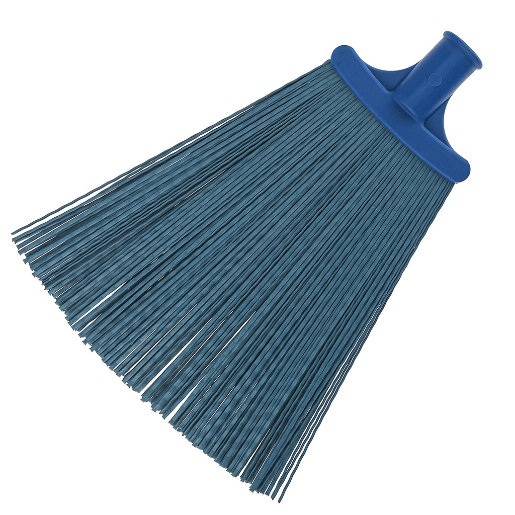 Метла полипропиленовая Домашняя Мода широкая, плоская, длина щетины 25 см, тулейка без резьбы