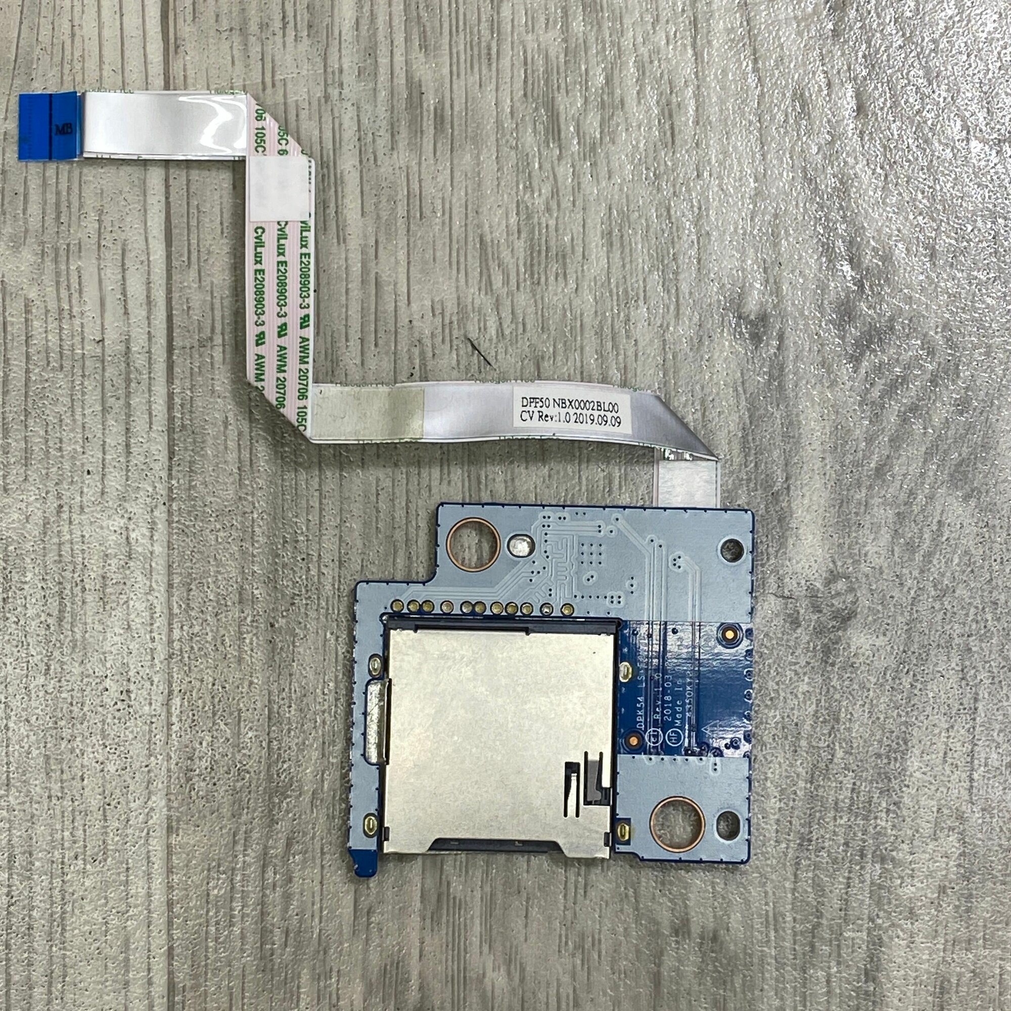 Плата card reader HP Pavilion Gaming 15-cx со шлейфом