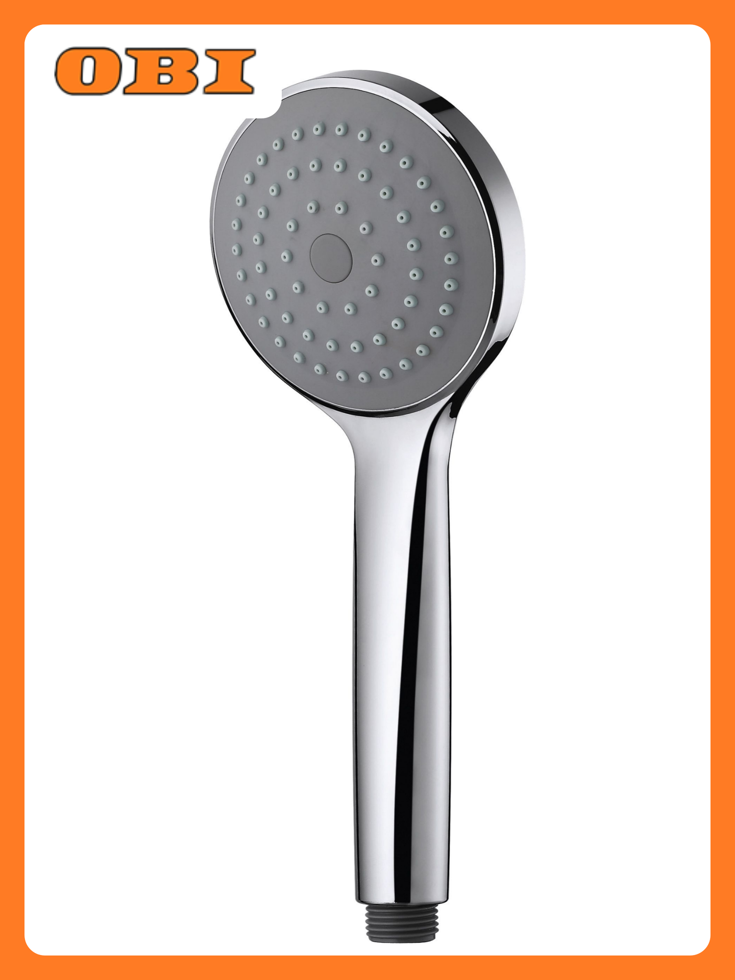 Лейка для душа однопозиционная ARGO MONO, d 77 мм, хром/серый