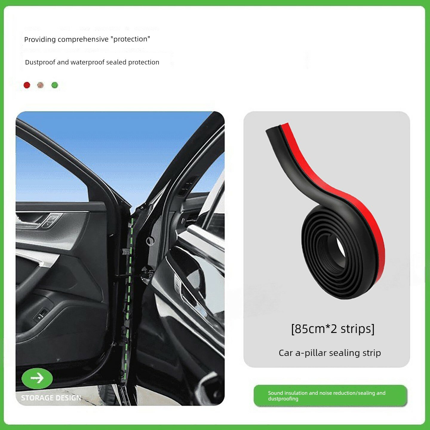 Набор из 2 шт. уплотнителей для передней стойки - Changan Yidong ET 2018-2025