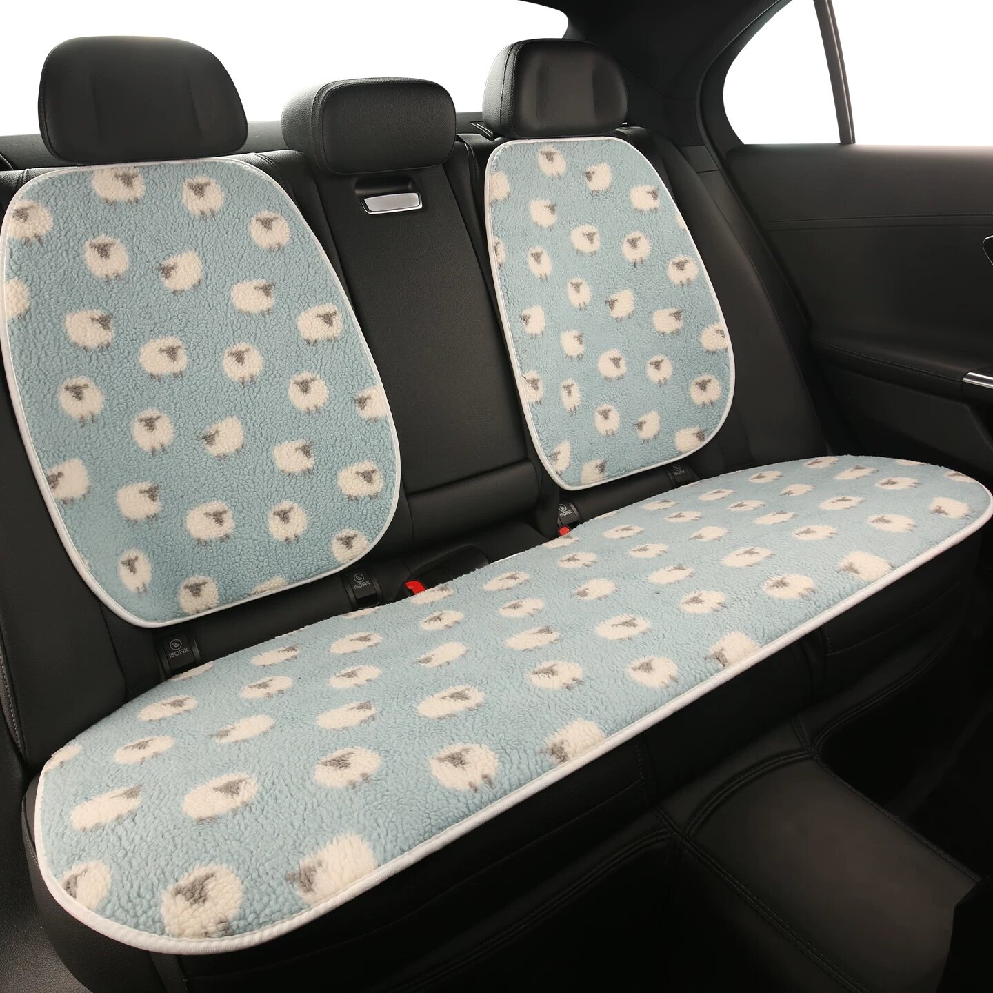 Зимняя плюшевая накидка на автомобильное сиденье, модная теплая флисовая утолщенная накидка на сиденье, милый новый