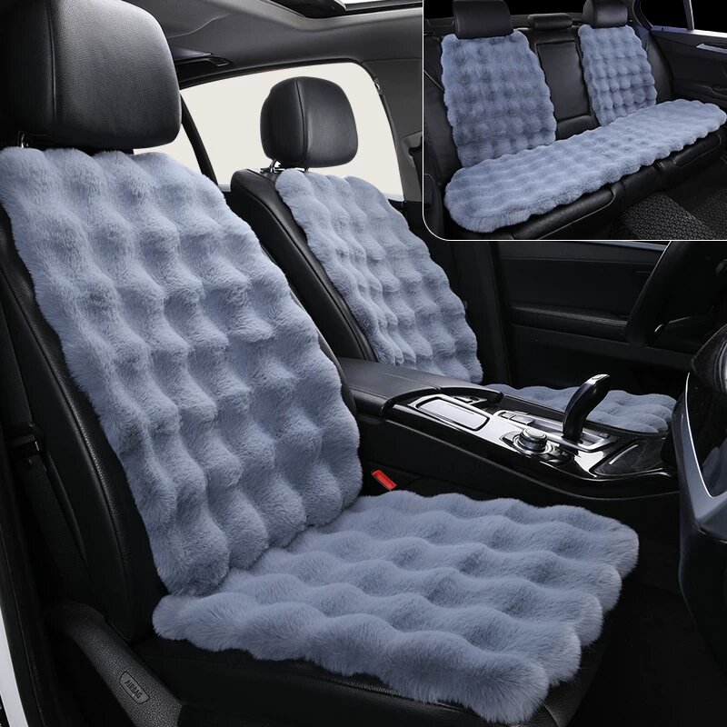 Зимняя накидка на автомобильное сиденье, плюшевая, цельная, из пузырчатого вельвета, утолщенная и уплотненная, новая,