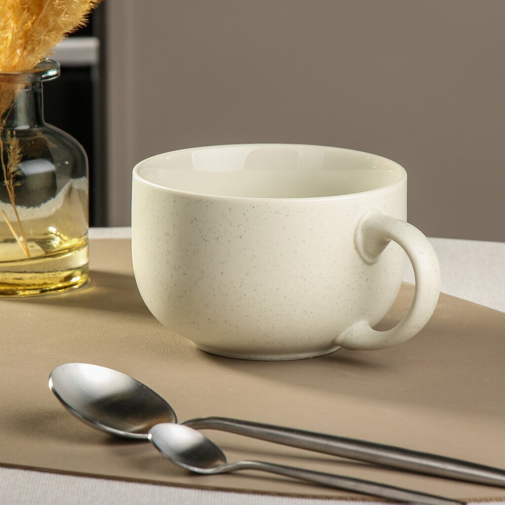 Бульонница керамическая Daniks 480 мл, глубокая чаша для супа и бульона, стильная посуда для сервировки стола BR195/4652MC