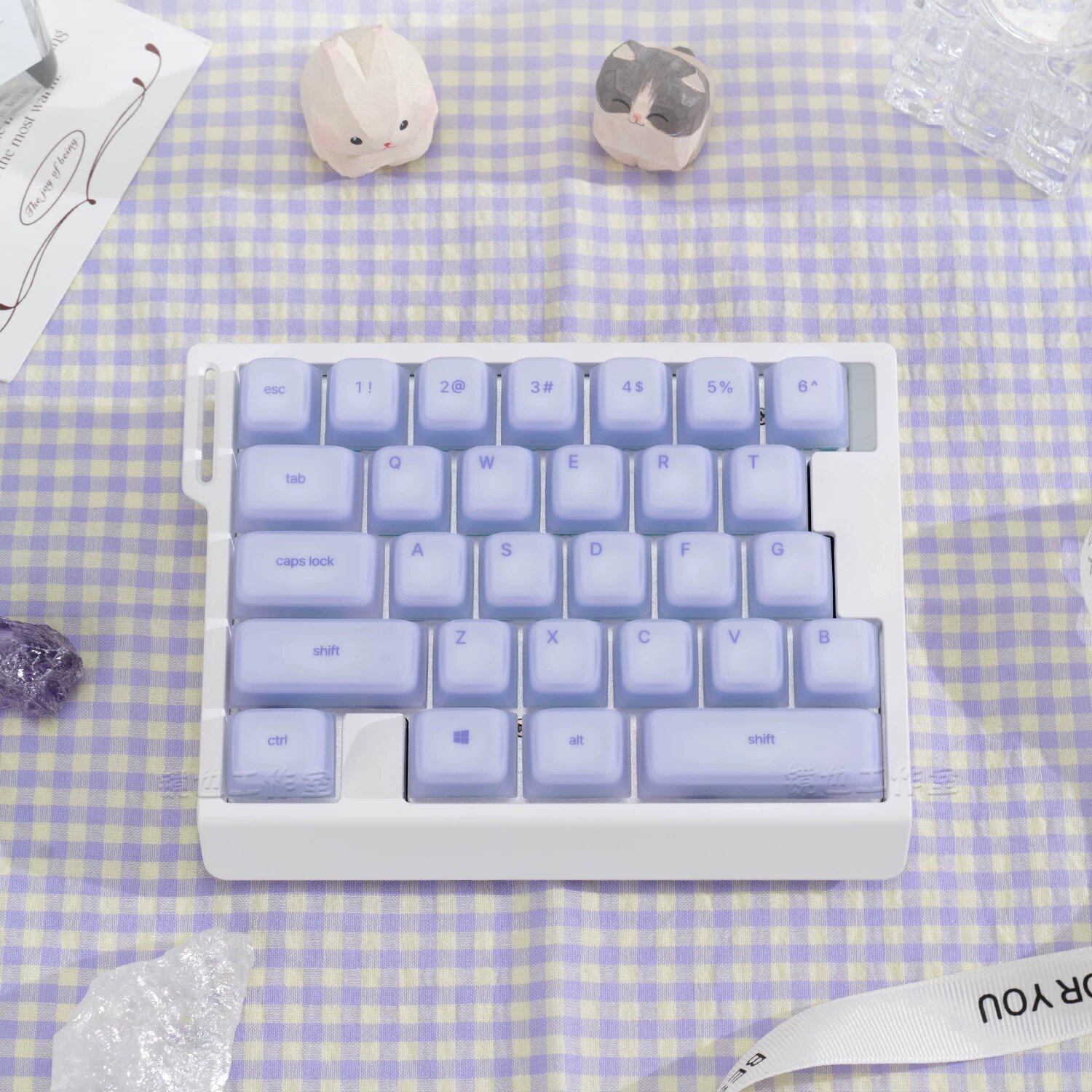 Магнитная клавиатура HE30 для левшей, управление одной рукой, RGB-подсветка, для киберспорта, специально для игры в