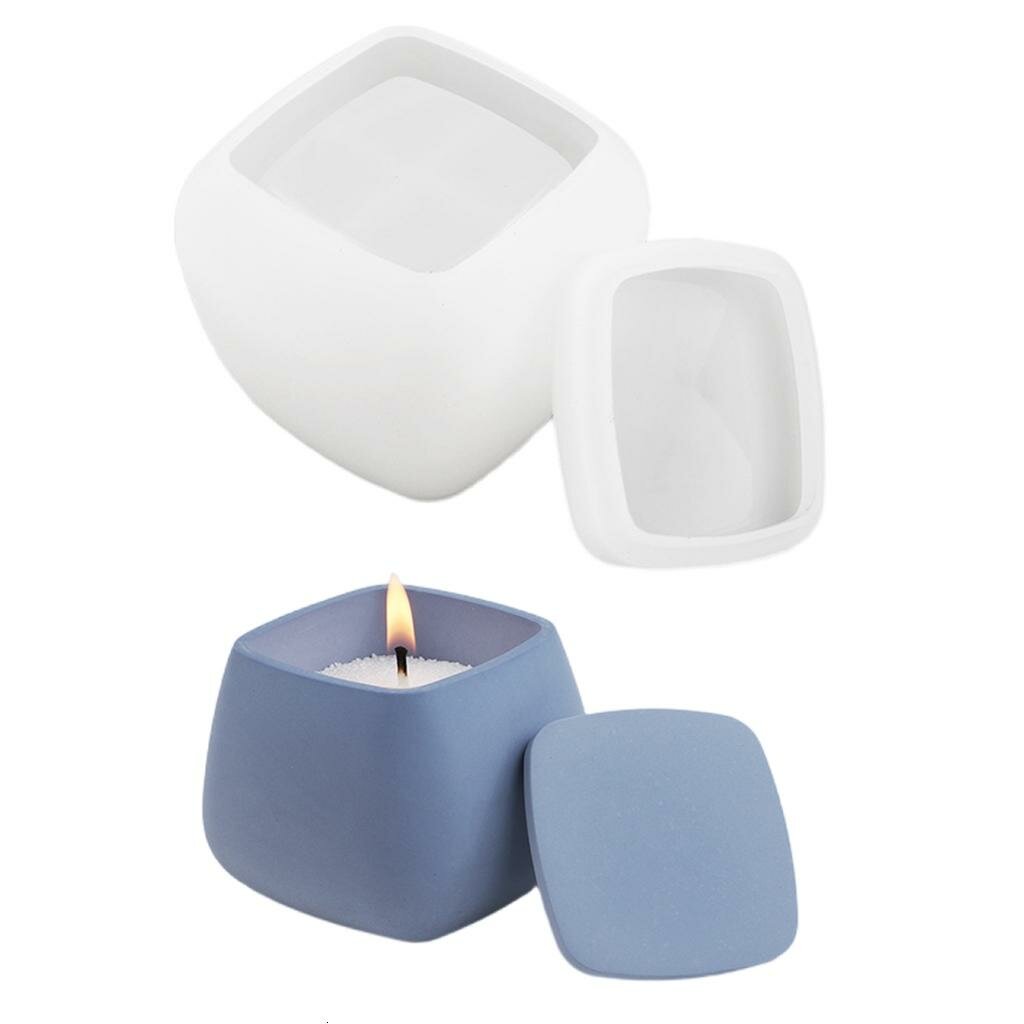 Квадратные силиконовые формы из смолы для свечей