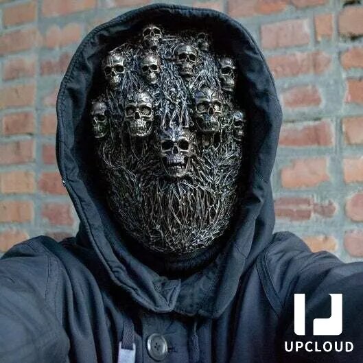 Карнавальная маска/Панк-маска с паровым черепом /UPCLOUD- Маска судного дня + Латексный материал