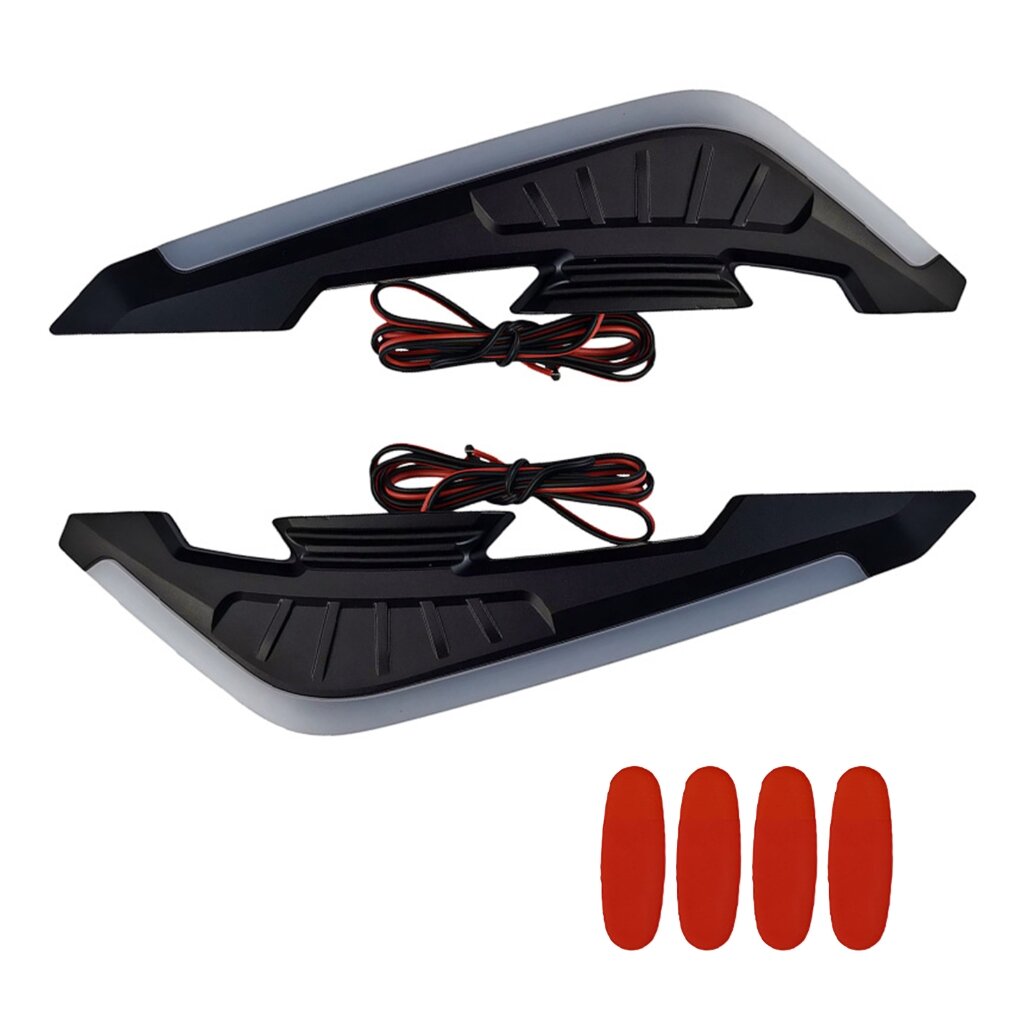 Передний Боковой Спойлер, Ветрозащитный Обтекатель со светодиодной подсветкой для Мотоциклов и электровелосипедов, Повышающий Безопасность и стиль ночной езды
