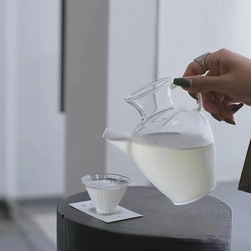 Стеклянный горшок имитирует песенный горшок Guifei Горшок с водой 500 мл