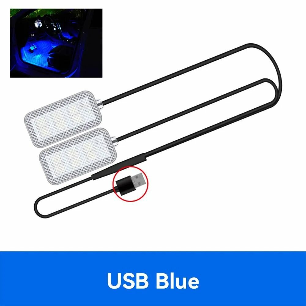 Эксклюзивная декоративная лампа для ног 12V 5V USB с питанием от прикуривателя, автомобильная LED подсветка салона, атмосферный автоаксессуар