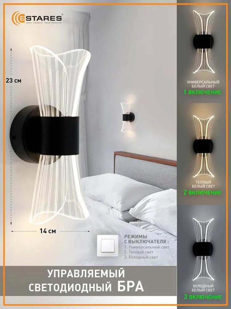 Настенный светильник, LED, 12 Вт