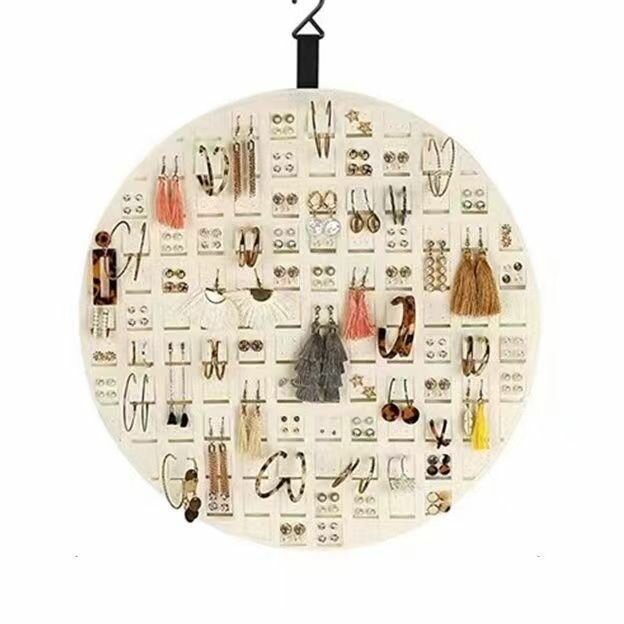 Ювелирные серьги, серьги-гвоздики, ожерелье, кольцо, хранение, подвесная сумка из фетра, настенное крепление, прямая продажа от фабрики Xunchi