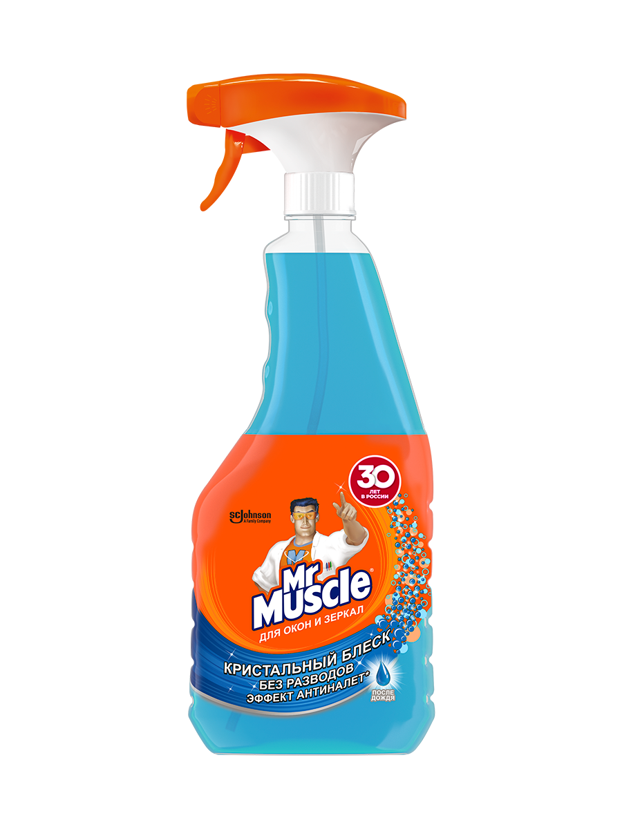 Mr Muscle для стекол После Дождя триггер 530мл, 1шт