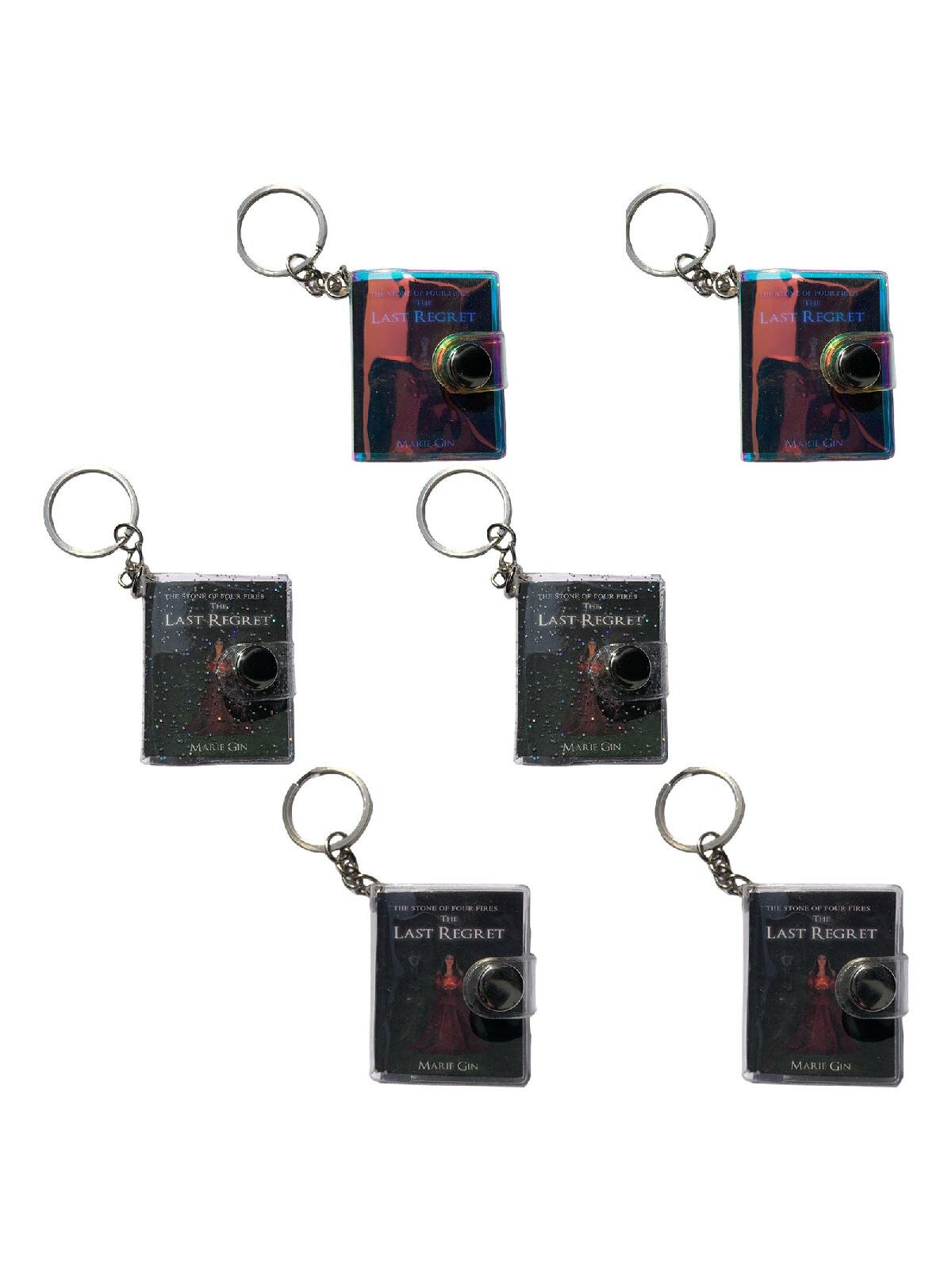 6шт Миниатюрный блокнот-брелок, многоразовый журнал с брелоками для подвески сумки