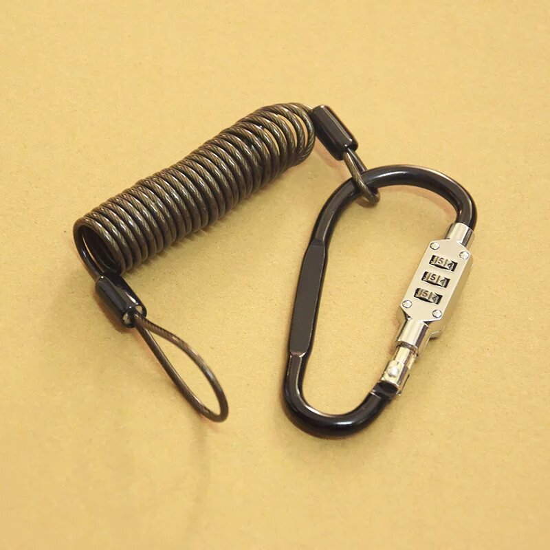 Многофункциональный открытый быстроподвесной небольшой металлический карабин с паролем, D-образный большой кольцевой