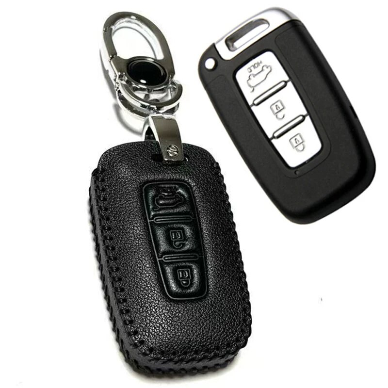 Чехол для ключей из натуральной кожи, предназначенный для старой модели Kia K5, автомобильный брелок для ключей Smart