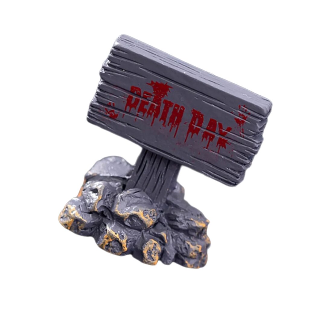 3 Хэллоуин Надгробный камень Череп Воскрешение Фестиваль призраков Миниатюрная Мини-статуя Украшение дома с привидениями-Воскрешение Короля призраков