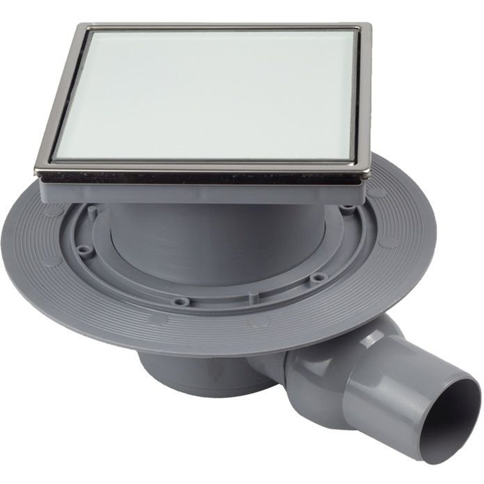 Душевой лоток Pestan (Пестан) Confluo Standard White Glass 1 с одним выходом, 150х150 мм (13000093)
