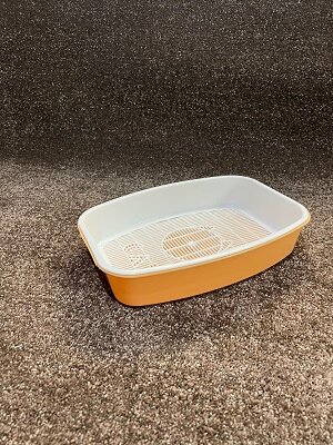 Туалет для кошек "CAT", с сеткой, малый, 32 см х 23 см х 6 см