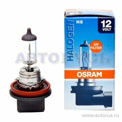 Лампа 12V H8 35W PGJ19-1 OSRAM 1 шт. картон 64212