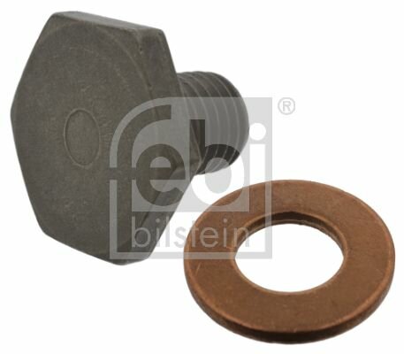 Пробка масляного поддона компл. с шайбой FORD MAZDA LAND ROVER MINI PSA VOLVO FEBI 38218