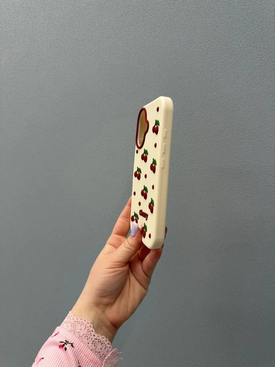 Чехол, для iPhone 17, защита камеры, поддержка беспроводной зарядки, бежевый — фото 1