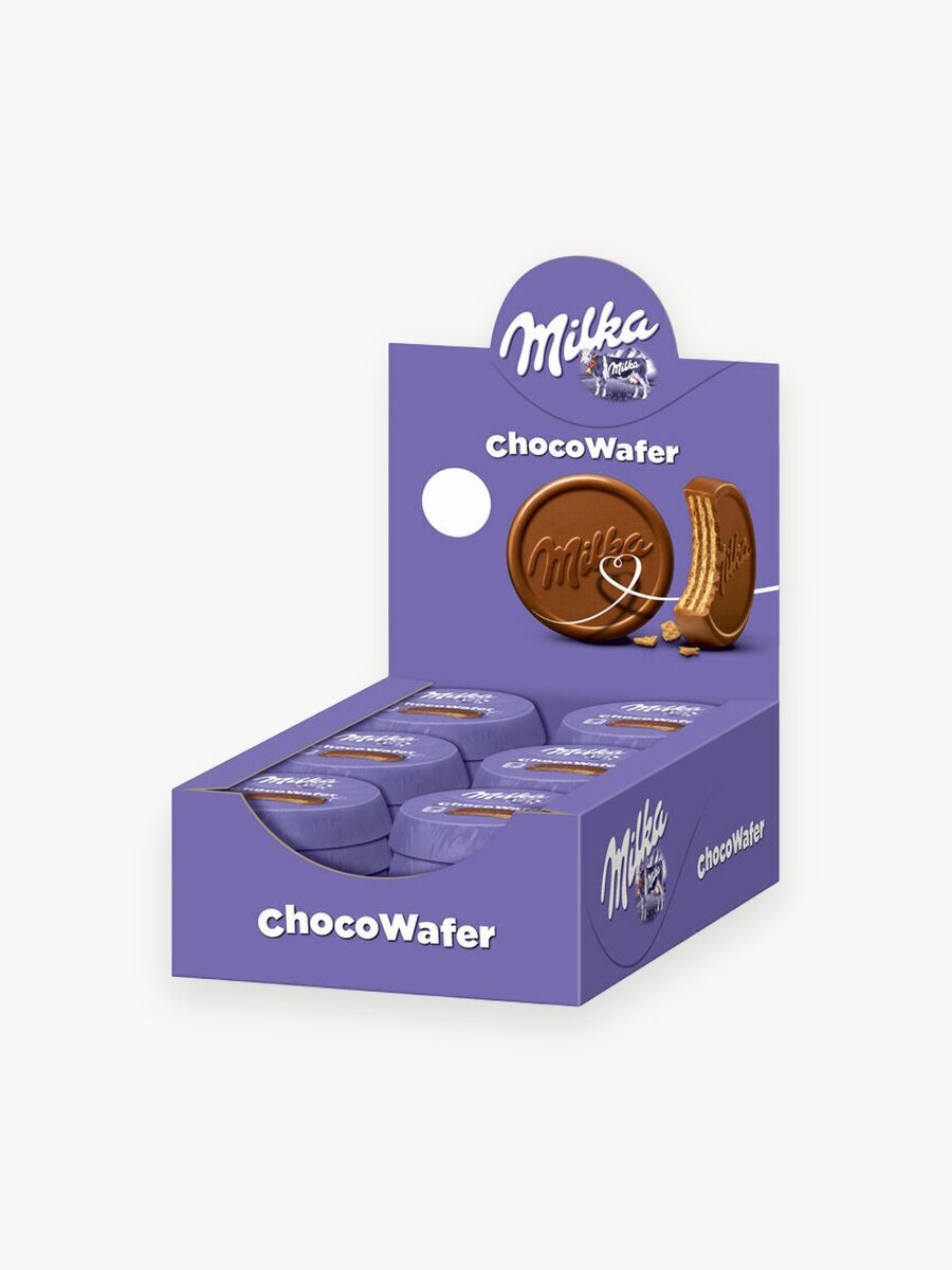 Вафля в шоколаде Milka Choco Wafer / Милка Чоко Вафер 30гр 30 шт