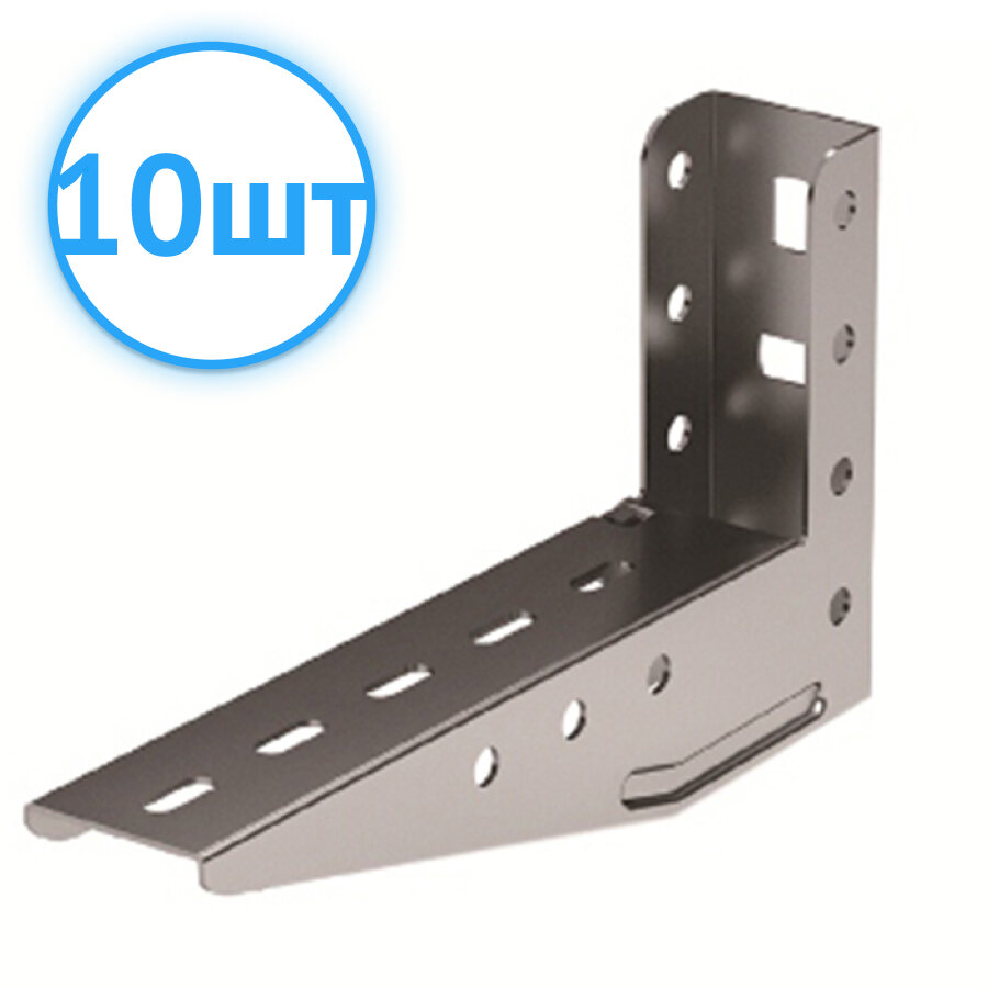 Консоль с опорой настенная DKC ML облегченная основание 200 светло-серый BBL4020 (комплект из 10шт.)