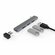 USB-C хаб 4 порта, серебристый, 4in1 TYPE C