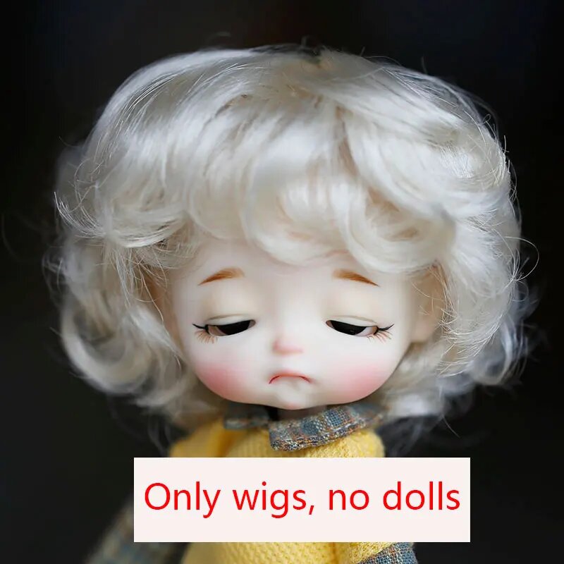 1/8 Bjd Парик SD кукла парик золото черный белый розовый высокотемпературное волокно BJD ob11 короткие волосы парик кукла специальный парик куклы аксессуары