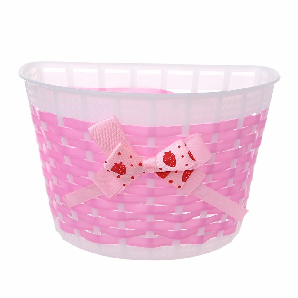 Велосипедные инструменты, Детская велосипедная корзина ручной работы из пластика, плетеная корзина для автомобиля-розовый