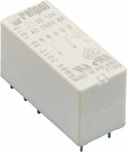 Реле RELPOL RM84-2012-25-1024 Реле электромагнитное DPDT Uобмотки 24ВDC 8A/250ВAC 8A/24ВDC 1шт