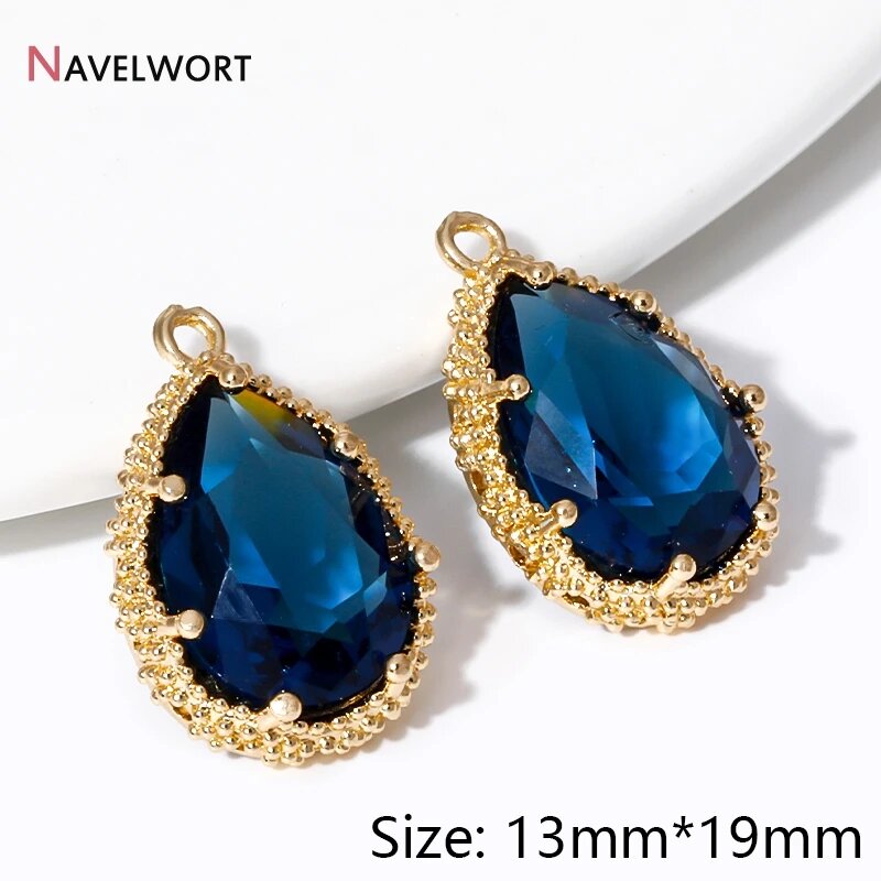 Золотые подвески-бабочки NAVELWORT 4 pieces, 18K gold plated