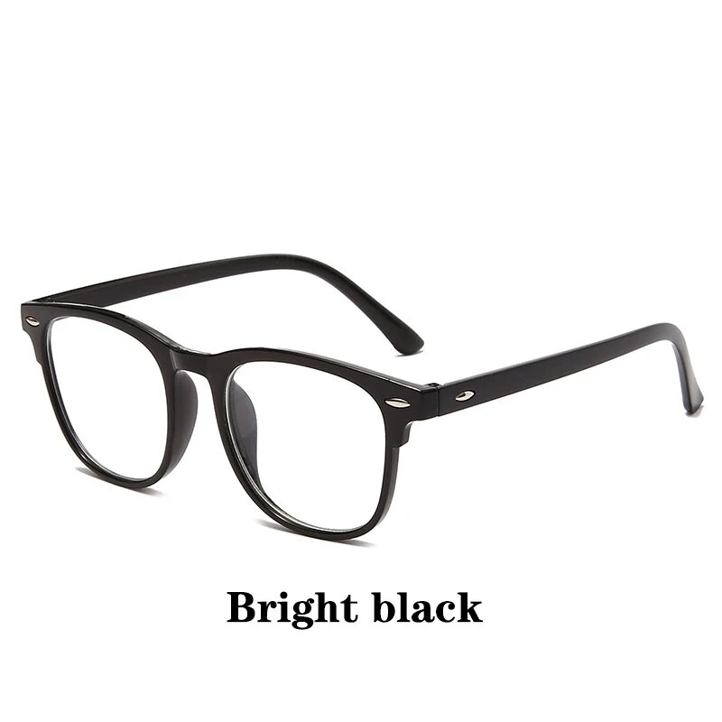 Квадратные очки для зрения -2.5, цвет оправы Bright black
