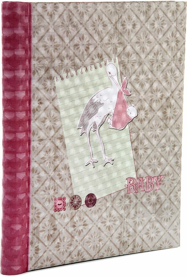 Фотоальбом Pioneer 30 "магнитных" листов, 23х28 см, переплет внутренняя спираль, 3D эффект, baby (121370)