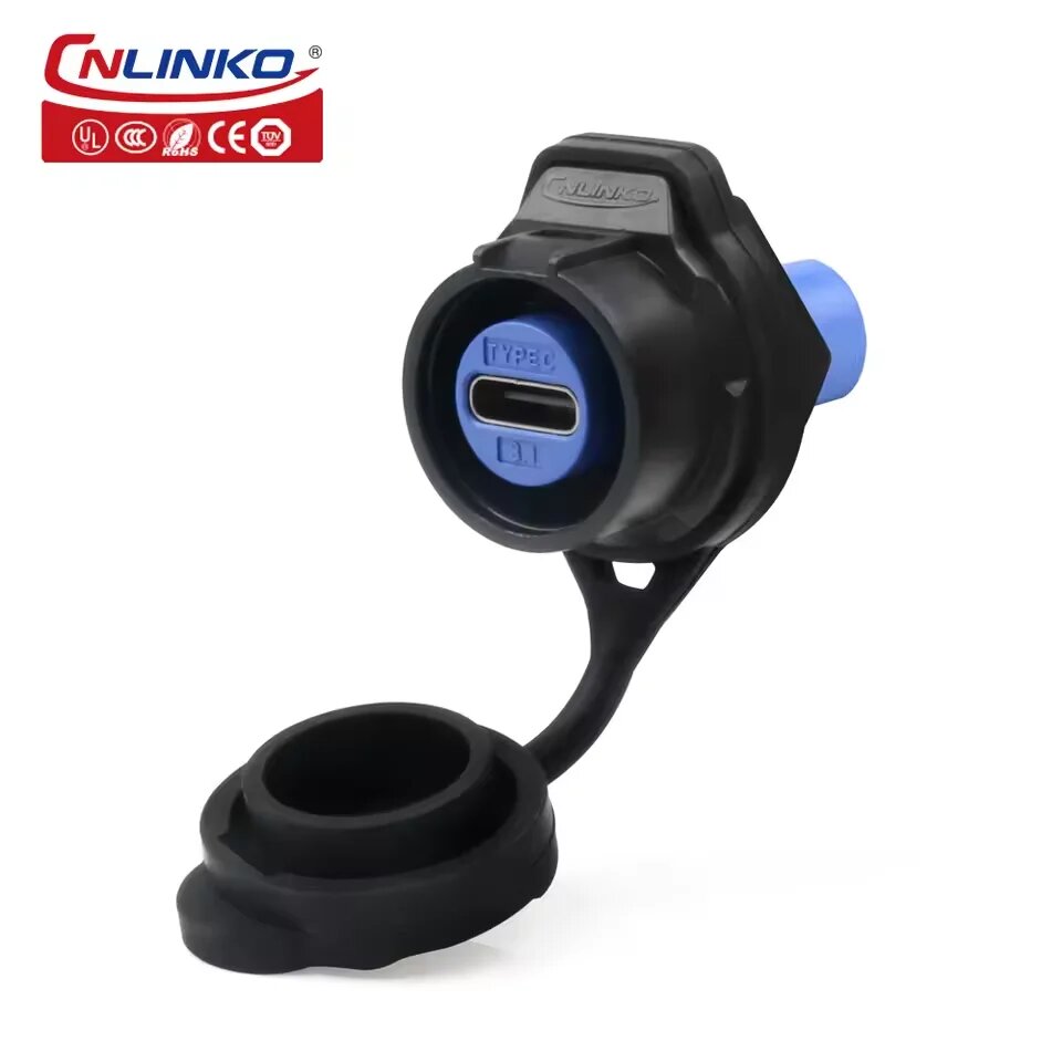 Cnlinko LP-16-J/TYPEC31 Водонепроницаемый разъем USB C Round socket