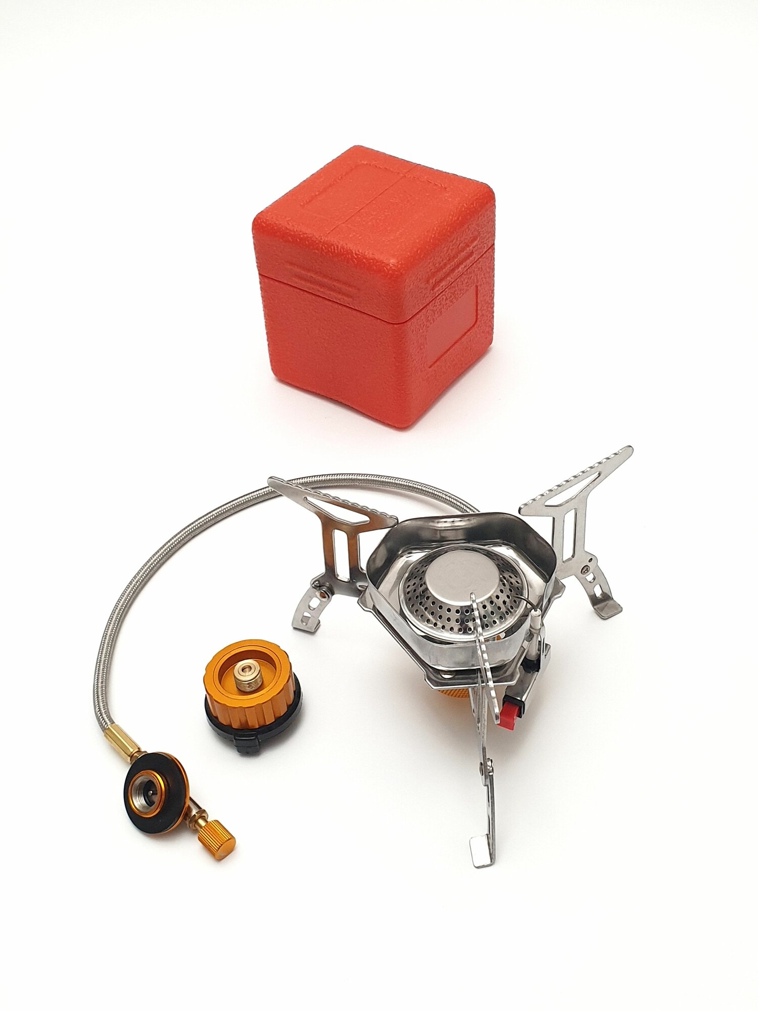 Портативная плита 3.8 кВт с переходником и ветрозащитой. (без баллона)