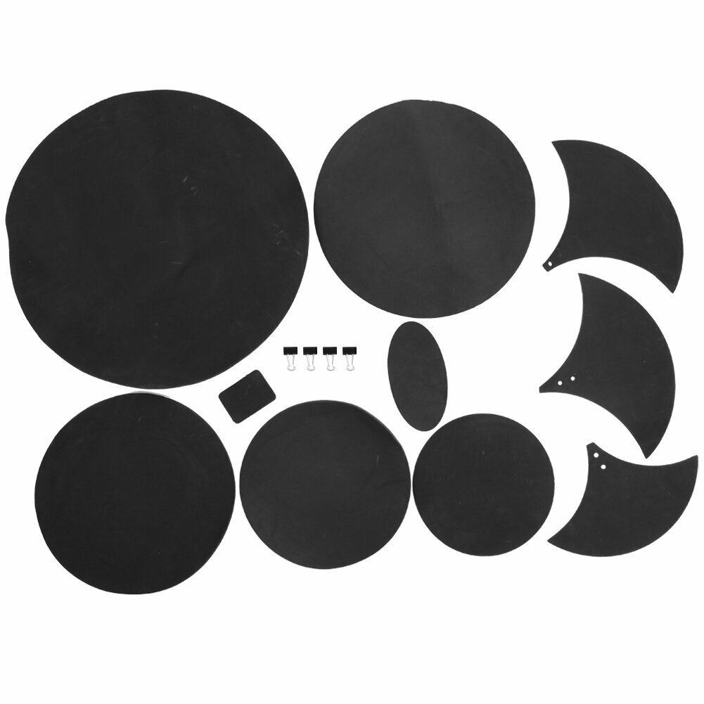 14 шт. тренировочных пэдов для барабанов из материала EBR, глушители для барабанов.